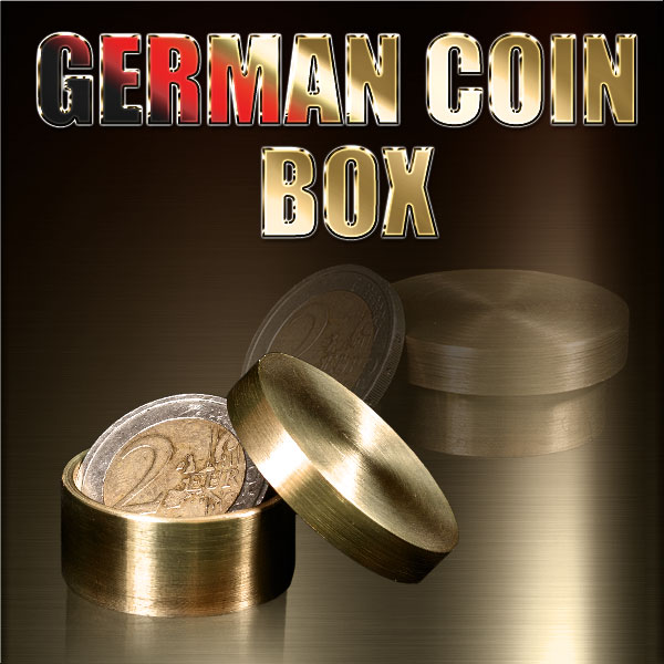 German Coin Box Boston 2 Euro Zaubertrick | Magic Factory